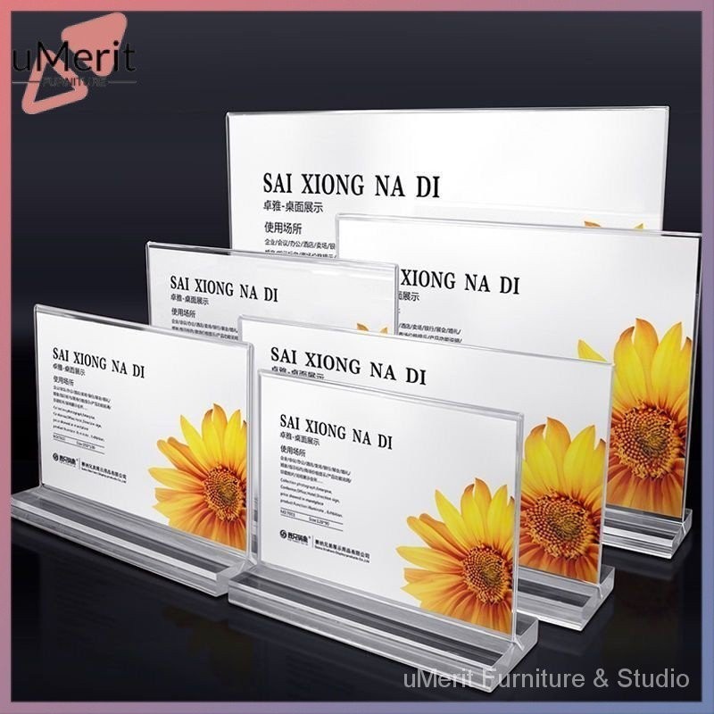 A4 Acrylic Place Card Display Card Table Board Standee A4 Menu a Price ...
