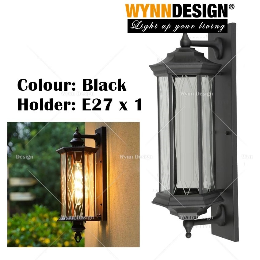Wynn Design Outdoor Wall Lamp Style Wall Light Weather Proof E27 Lampu ...