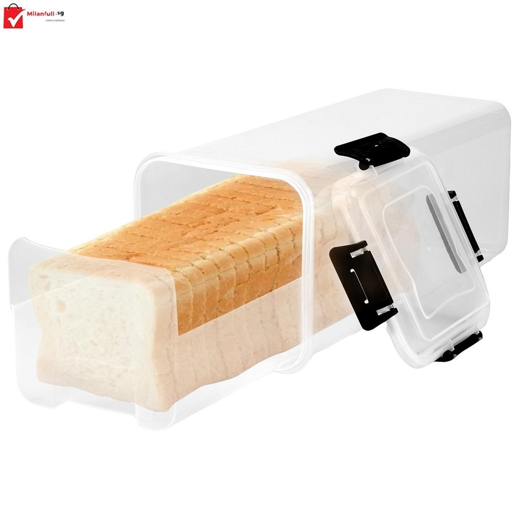 Bread Storage Container Loaf Bread Keeper with/without Tray Bread Box ...