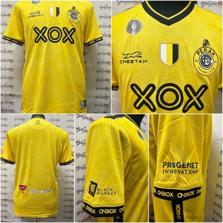 Jersi Malaysia 2023 Perak FC 2023 Player Issue Home / Away / Third Kit Yellow Blue White Grey ...