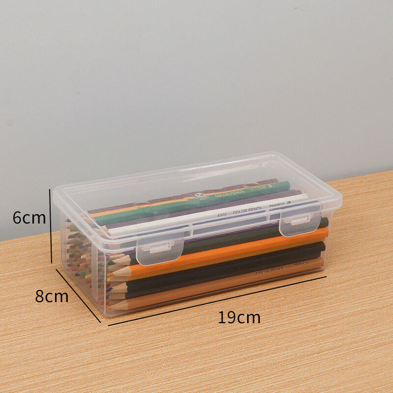 [Ready Stock] Transparent Storage Box | Stationery Storage Box ...