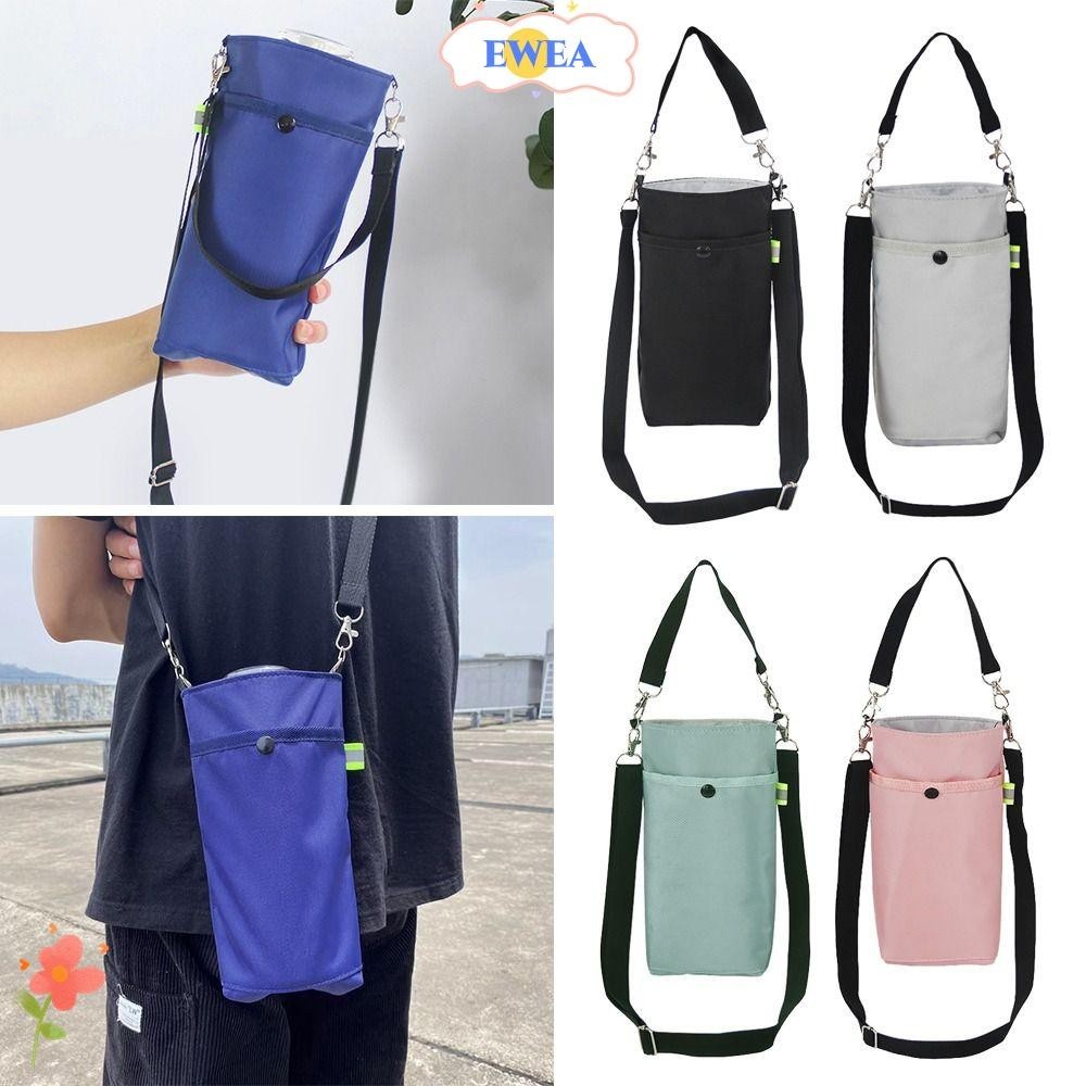 EWEA Cup Holder, with Strap Solid Color Sport Water Bottle Bag, Outdoor ...