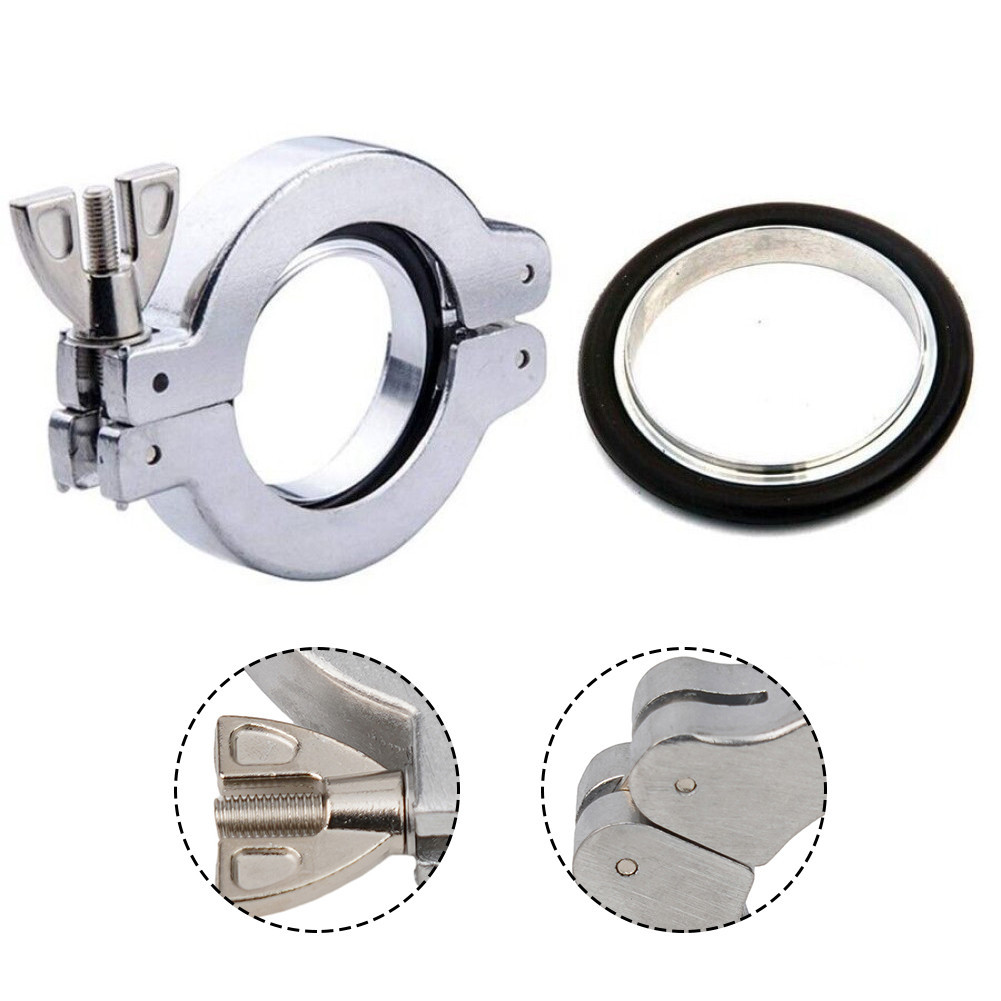 Heavy Duty Stainless Steel Vacuum Clamp Set Choose your Size KF16/KF25 ...