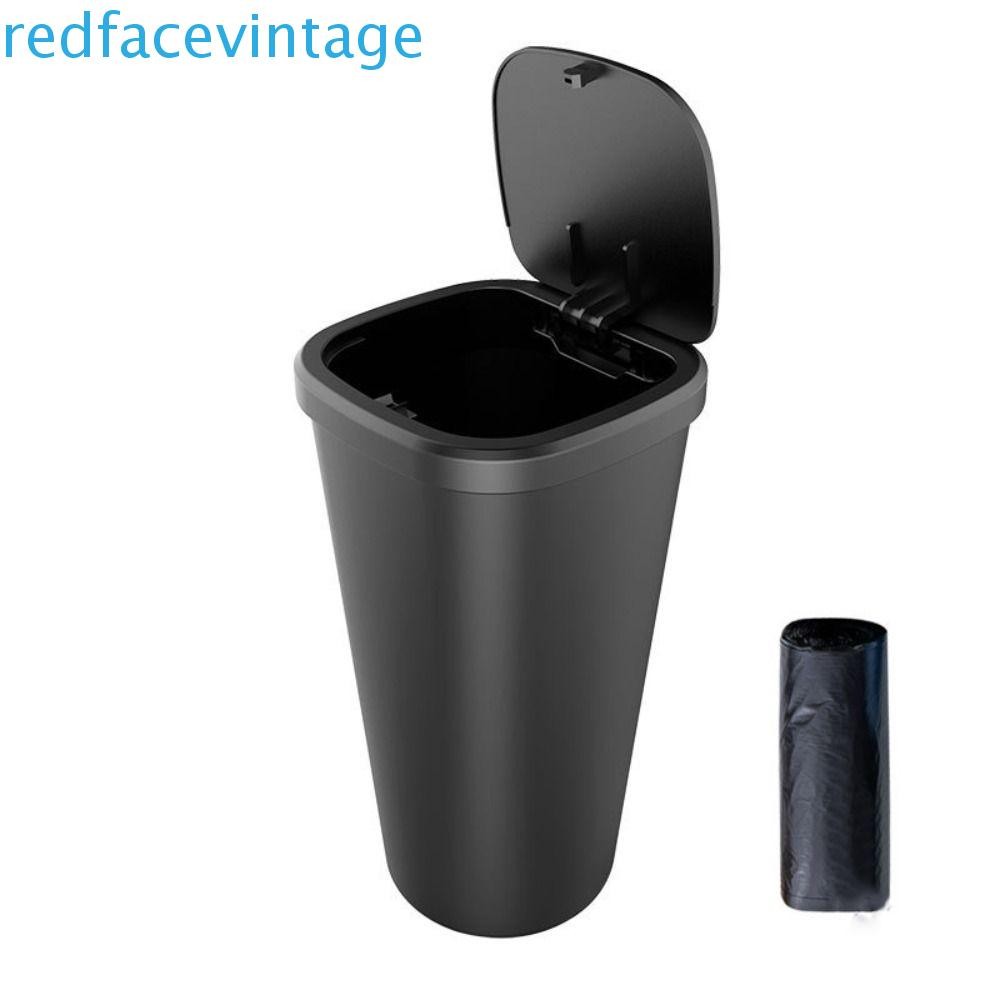REDFACEVINTAGE Car Garbage Bin, Convenient Dustbin Car Trash Can ...