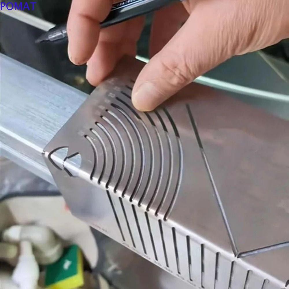 POMAT Pipe Cutting Guide, Multifunction Metal Marking Angle Arc Marking ...