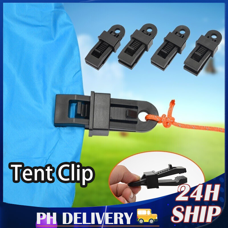 Camping Tent Clips, Heavy-Duty Tarp Clamps, Windproof Canvas Buckle ...