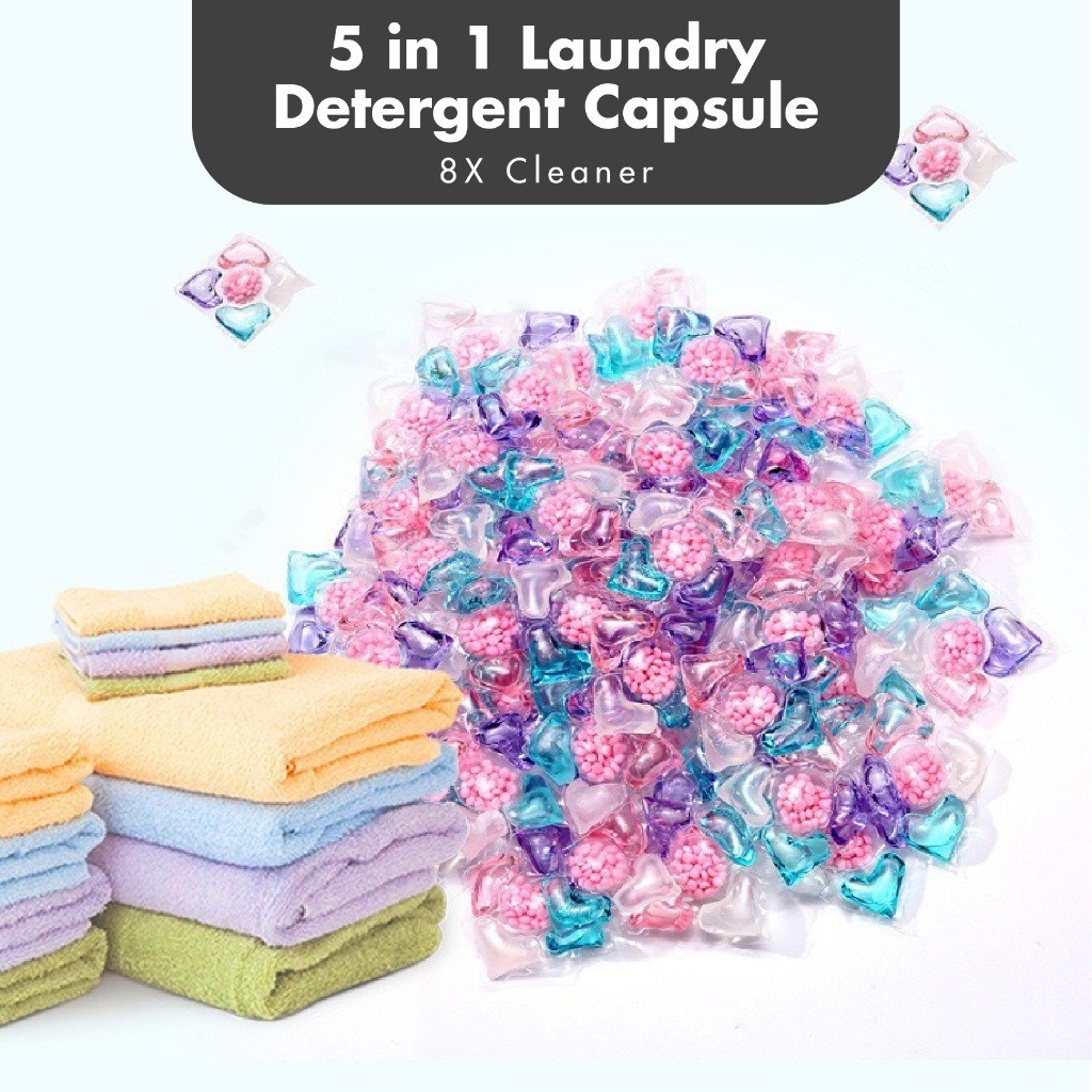 【SG】Laundry Detergent Capsules Strong Stain Remover Anti-Bacteria Anti ...