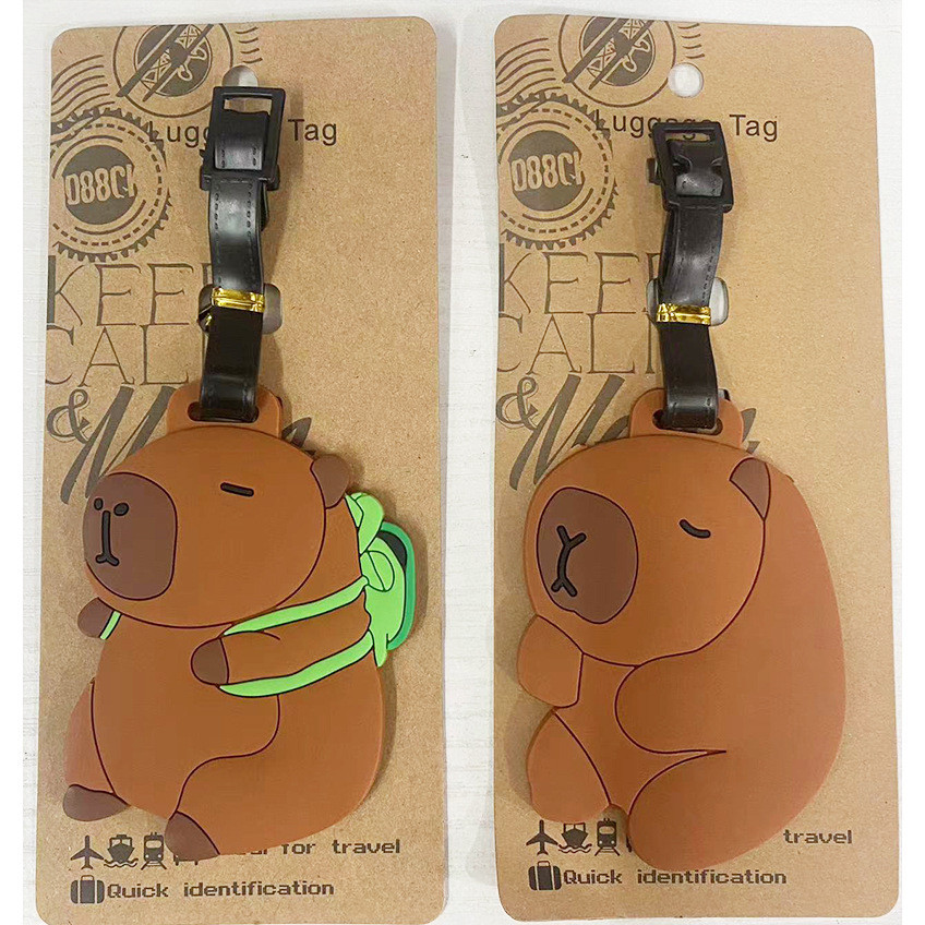 Japan Cute capybara capybara capybara capybara Luggage Tag Trailer Tag ...