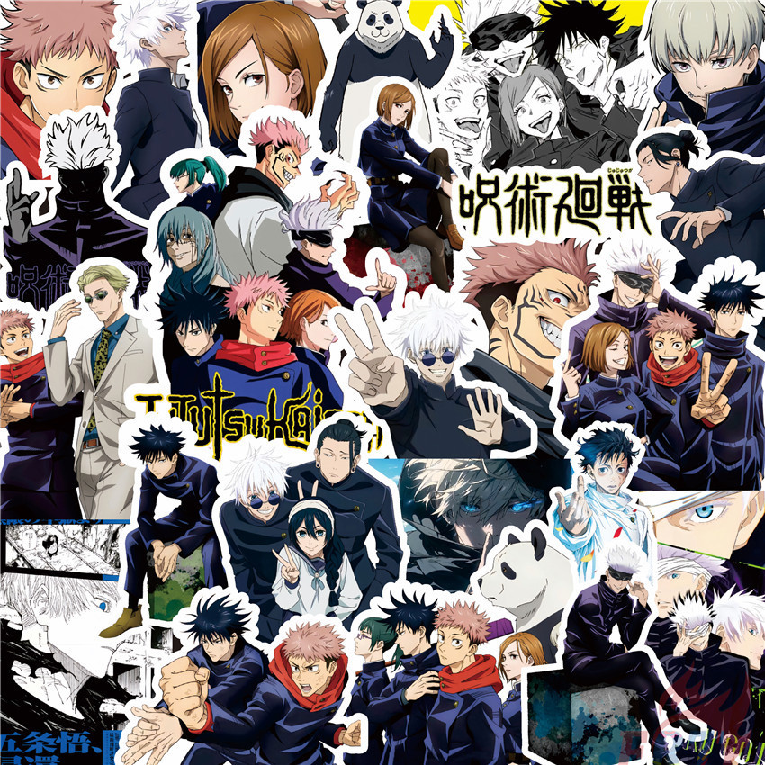 80Pcs/Set Jujutsu Kaisen Stickers DIY Fashion Decals Doodle Stickers ...