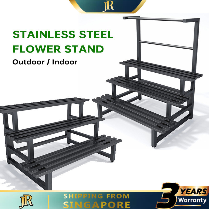 JR Plant Rack Stainless Steel Metal Waterproof Flower Step Display ...