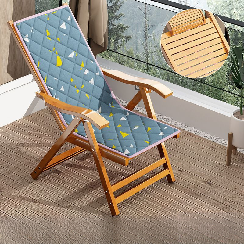 Folding Bamboo Recliner Foldable Armchair Reclining Portable Folding ...