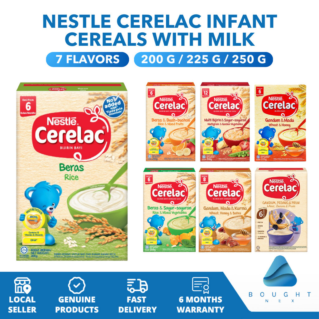 Nestle Cerelac Infant Cereals with Milk - Rice, 350g, 500g | Shopee Singapore