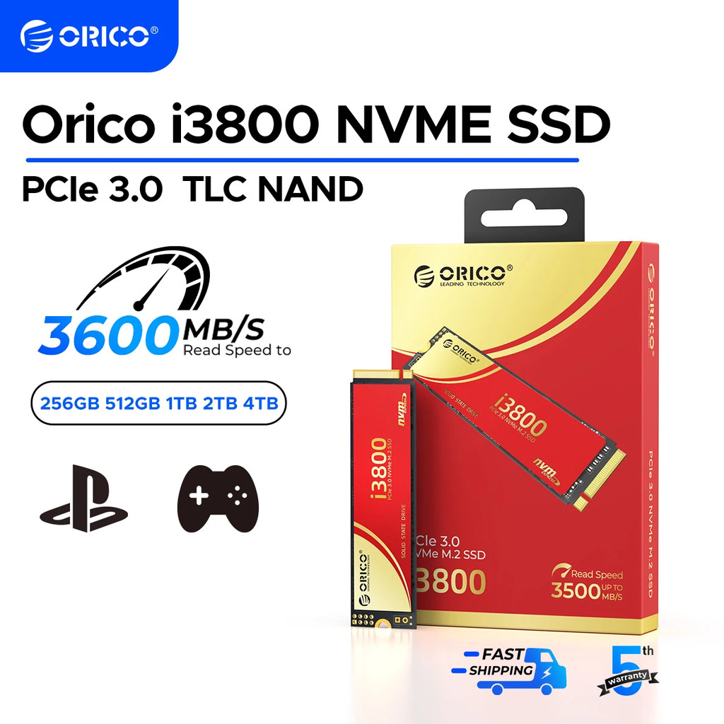 ORICO NVMe SSD 1TB Up to 3600MB/s PCIe Gen3x4 2280 Internal Solid State ...