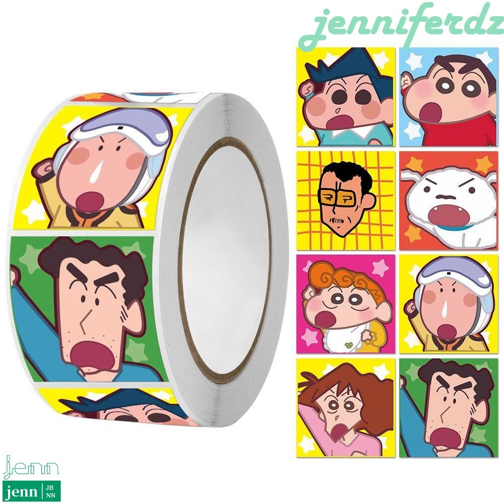 JENNIFERDZ Crayon Shin-chan Stickers, Sticky Labels Gifts Decor Crayon ...