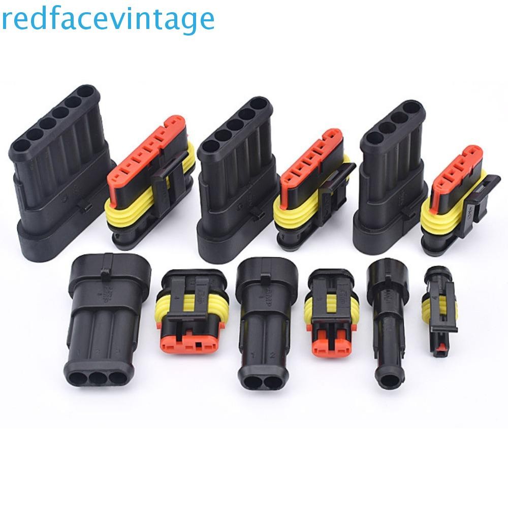 REDFACEVINTAGE Electrical Connector Plug Plug-In Unit Wear-Resisting To Draw And Insert 1P 2P 3P ...