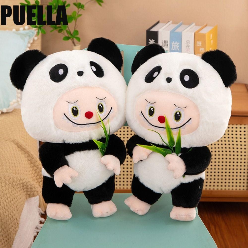 PUELLA Panda Labubu Plush Toy, Stuffed Cute Labubu Plush Stuffed Doll ...