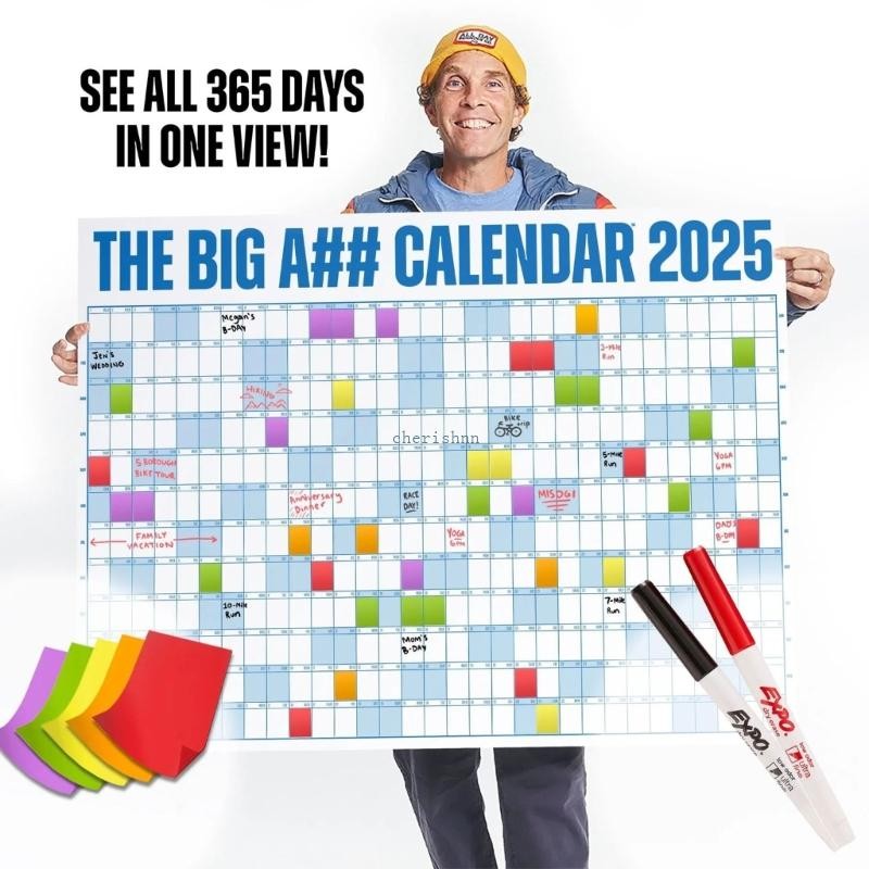 CH* 2025 Yearly Wall Planner 2025 Family Home Planner Calendar 2025 ...