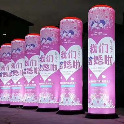 Inflatable Wedding Arch Night j Light Stand Column Inflatable Model ...