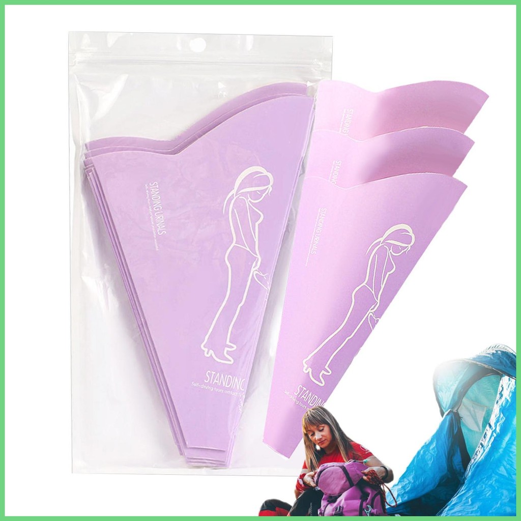 Pee Funnel for Women Portable Pee Cup Set of 10 Waterproof Paper Female ...