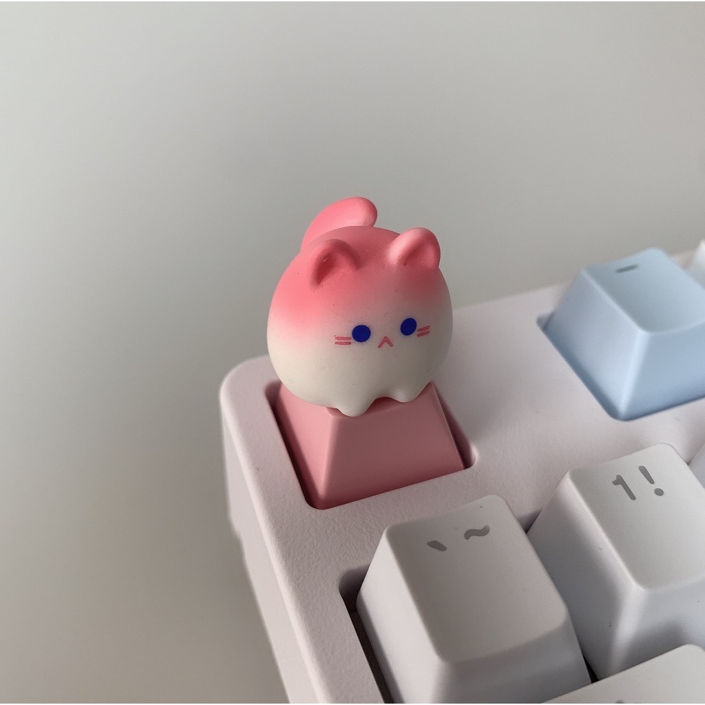 Personalized Creative Keycaps Cute Cartoon Animals 3DTranslucent Keycap ...