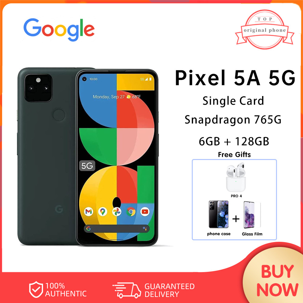 Google Pixel 5A Unlocked Single Sim + eSIM 5G Mobile Phone Snapdragon 765G 4680 mAh 6GB + 128GB ...