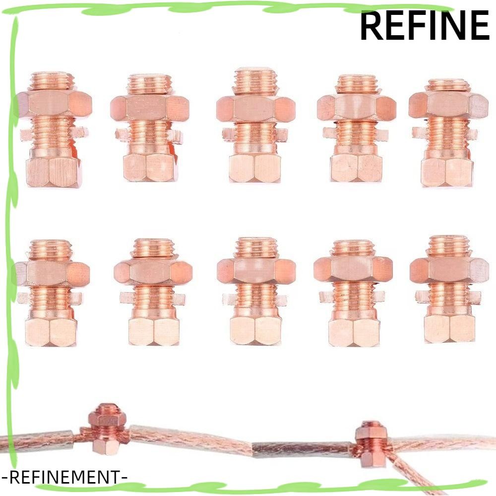 REFINEMENT Cord Bolt, Rose Gold Copper Split Bolt Connector, Antenna ...