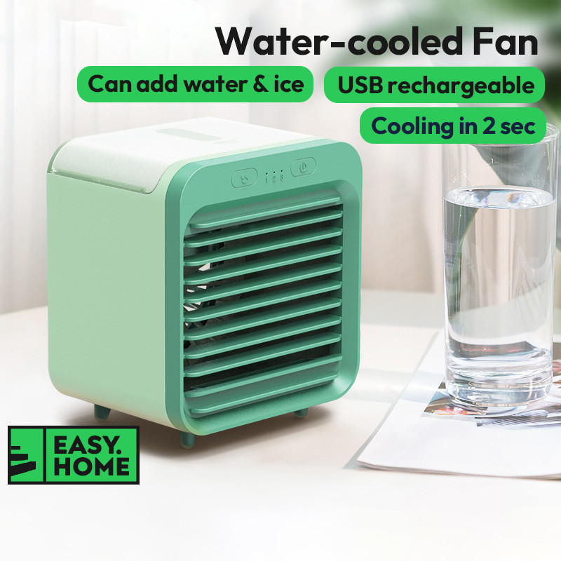 【SG Stock】 Water Cooling Fan USB Fan Humidification Fan Small Size Desk ...