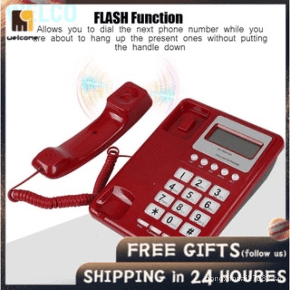 (Ready stock)[ready stock] Home Hotel wired corded telephone desktop ...