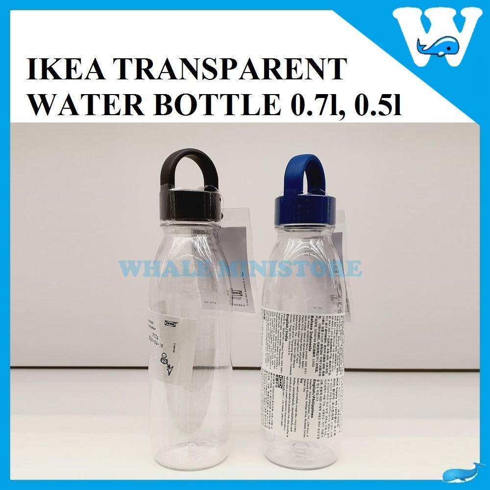 IKEA WATER BOTTLE WITH HANDLE / TRANSPARENT TRAVEL BOTTLE / BOTOL AIR ...