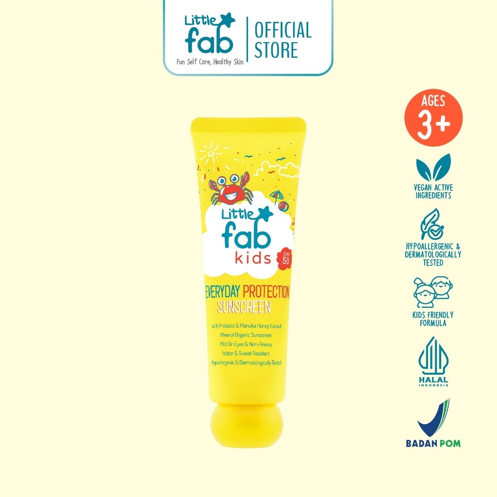 Little Fab - Sunscreen SPF 50 PA++++ 40ml | Children's Sunscreen ...