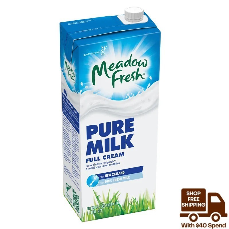 Meadow Fresh Full Cream New Zealand Pure Milk 1L | Shopee Singapore