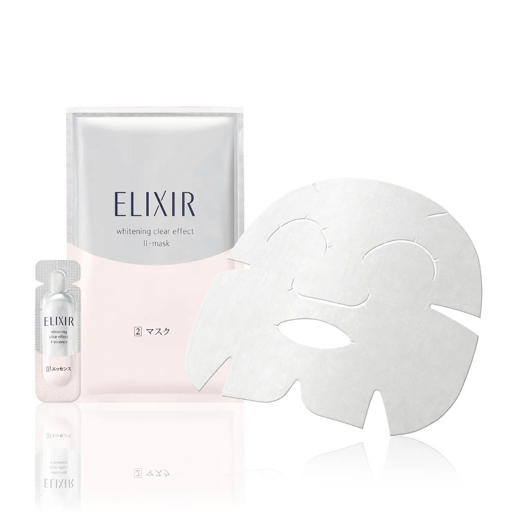 ELIXIR whitening Clear Effect Mask Lift Moist Mask 6 sheets [Direct ...
