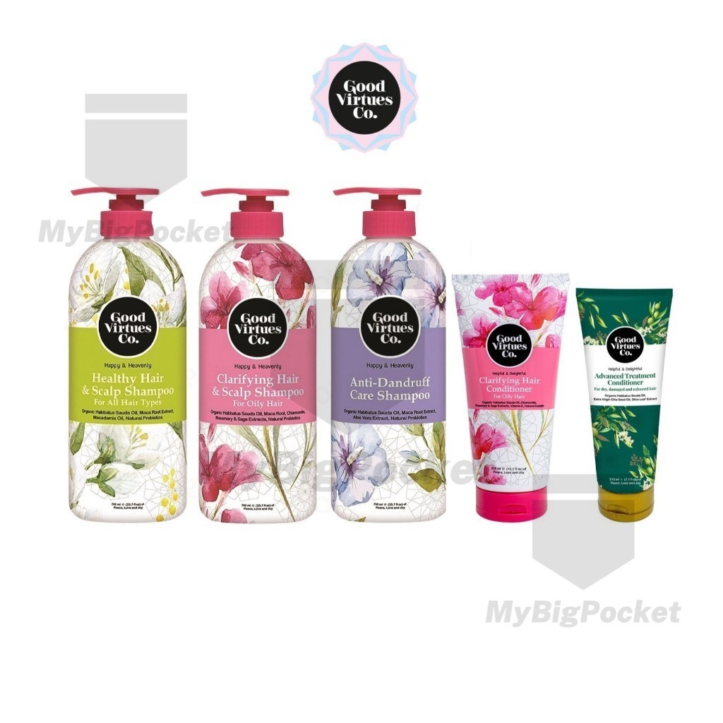 GVC Good Virtues Co. Shampoo 700ml and Conditional 210ml/300ml Assorted ...