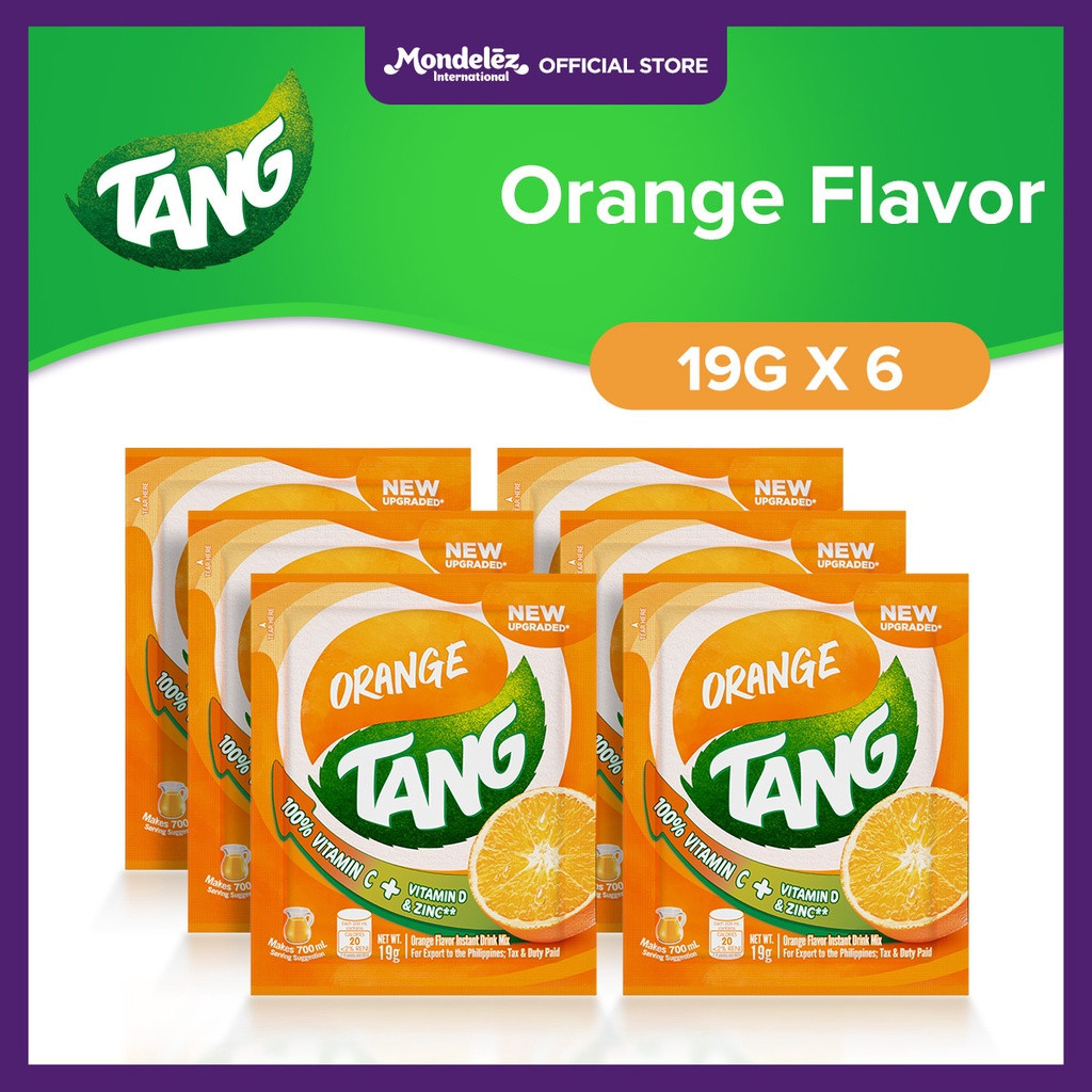 Tang Instant Drink Mix - Orange Flavor 19g with Vitamins and Minerals C ...