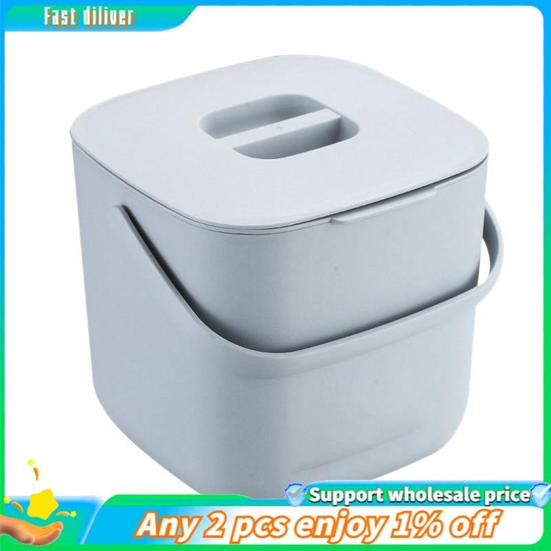In stock-Double Layer Kitchen Food Waste Trash Can Compost with Drainer ...