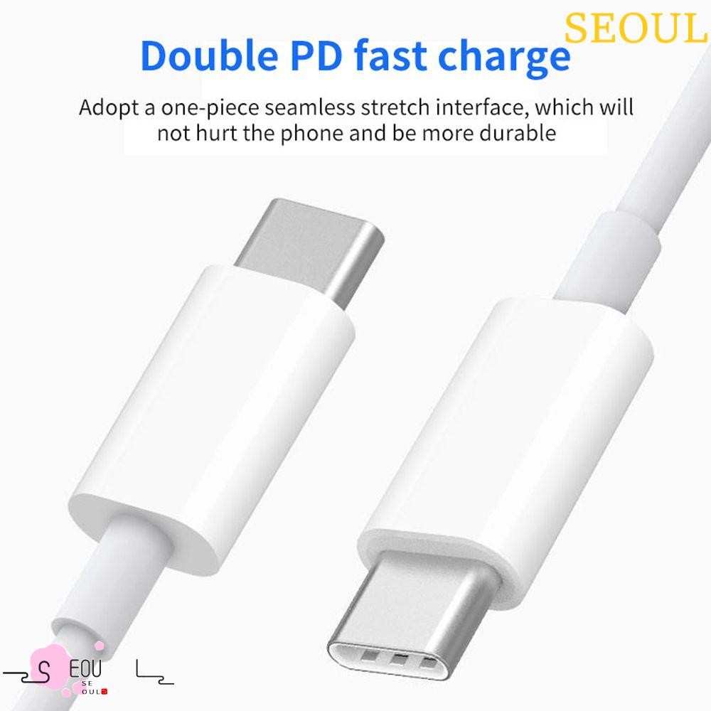 SEOUL Type C to Type C Cable Portable 60W USB C Cable PD Data Cable ...