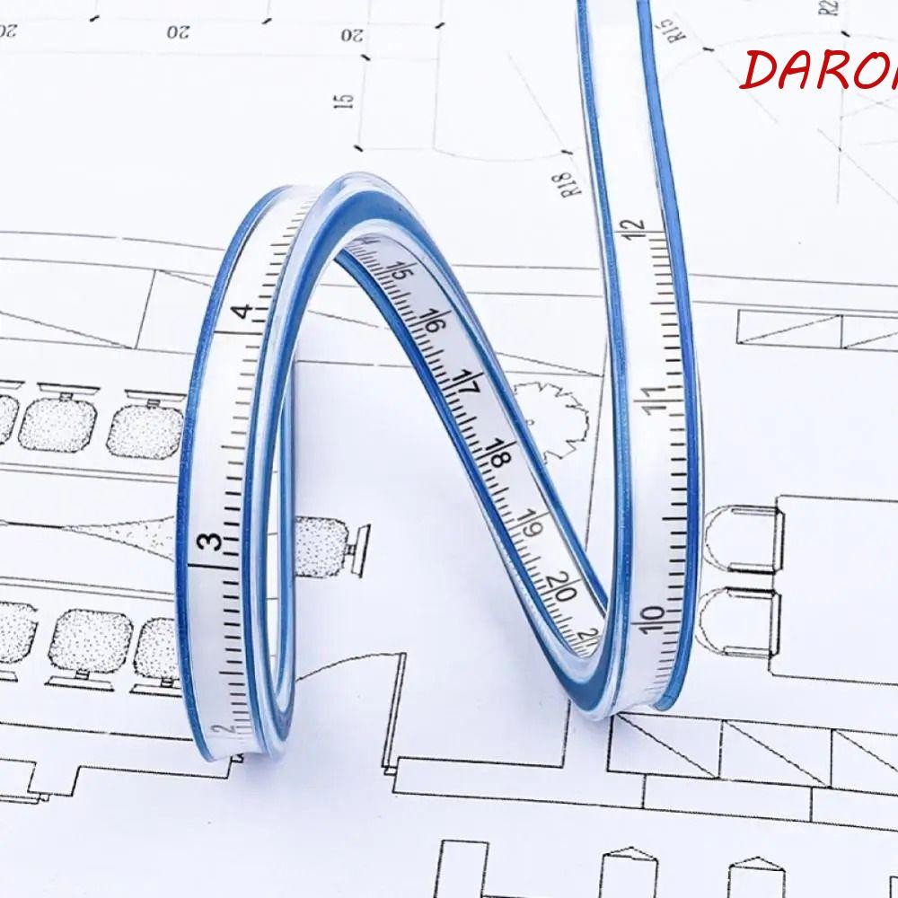 DARON Snake Shaped Ruler, Plastic Flexible Curve Ruler, Drafting ...