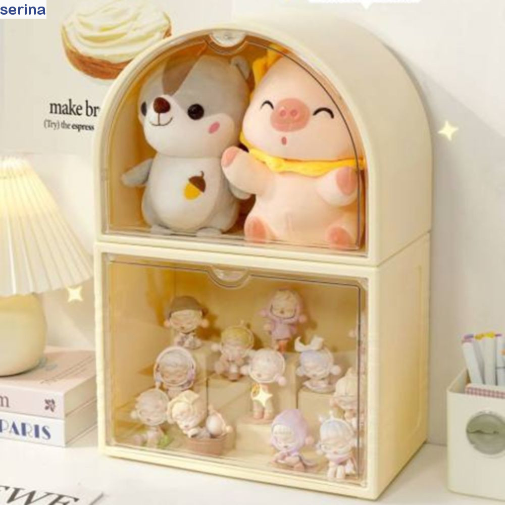 SERINA LABUBU Display Box, Removable Transparent Labubu Doll Storage ...