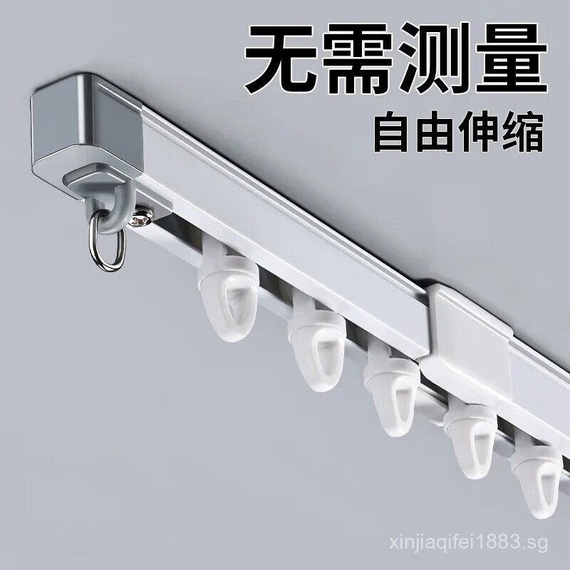 Retractable Curtain Track Top Mounted Side Mounted Guide Rail Pulley ...
