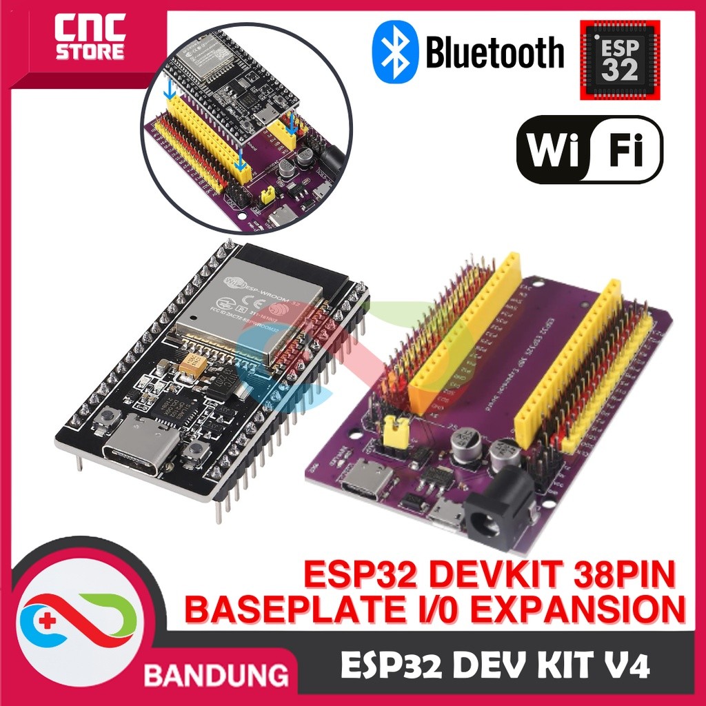 ESP32 ESP-32S DOIT WIFI BLUETOOTH IOT DUAL CORE TYPE-C 38 PIN PLUS ...