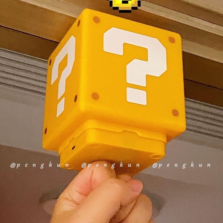 Brand New Super Mario Night Light Mario Question Mark Square Light ...