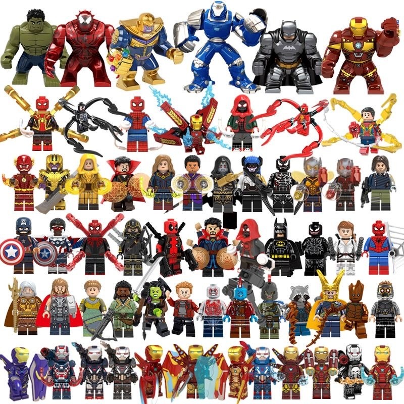 SG Compatible Marvel Lego Avengers Thanos Hero Iron Building Blocks ...