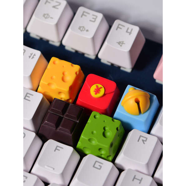 keycaps keycaps custom Cheese Matcha Chocolate Mechanical Keyboard ...