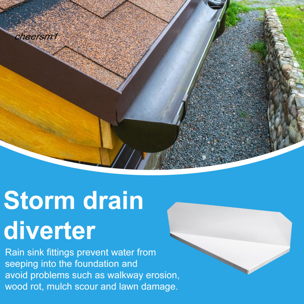 [CS] Rain Gutter Supplies Rain Gutter Diverter Universal Fit Roof Rain ...