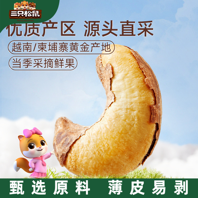 Shopee Official Three Squirrels Bulk Pack Purple-Skinned Cashews400g ...