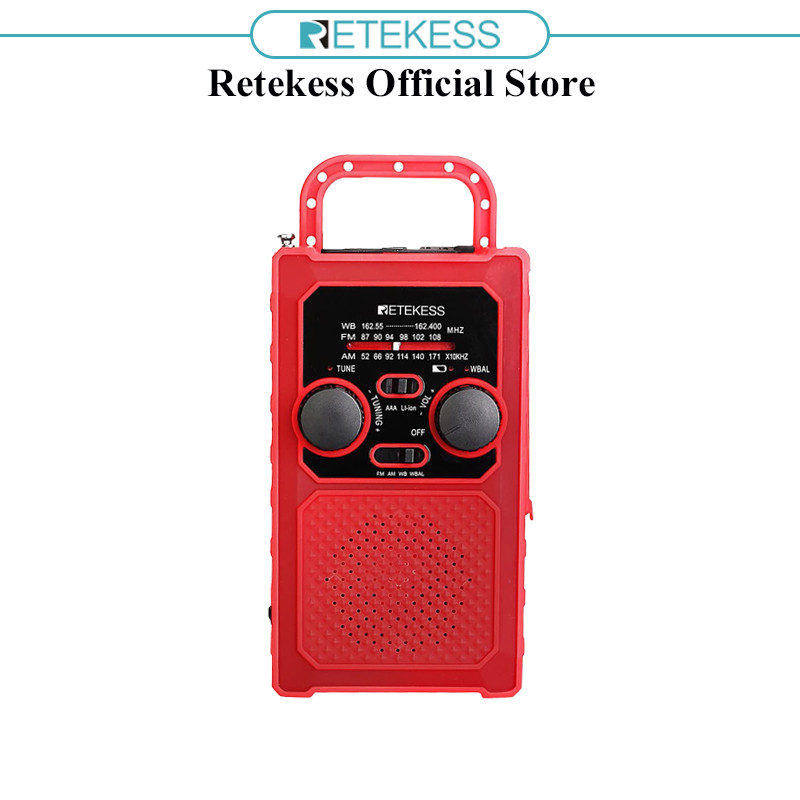 Retekess TR201 Emergency Radio Wind Up Radio Built-in 5000mAh ...