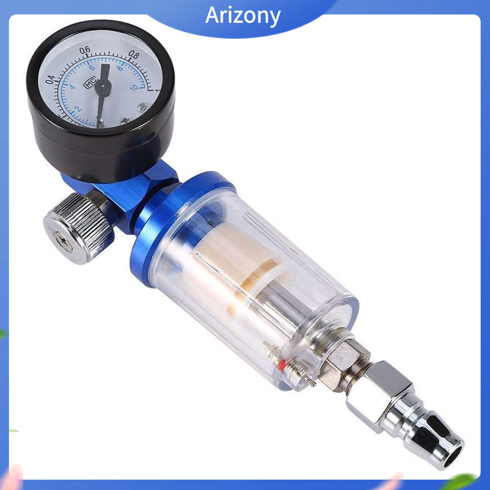 《penstok》 1/4inch Paint Spray Pistol Air Pressure Regulator Gauge with ...