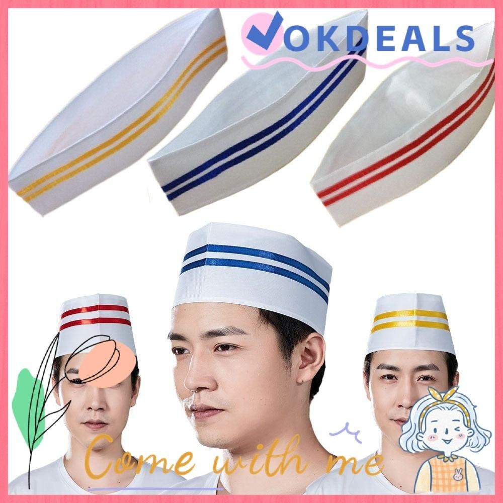 OKDEAL Work Hat, Restaurant Kitchen Headwear Chef Hat, Forward Cap Boat ...