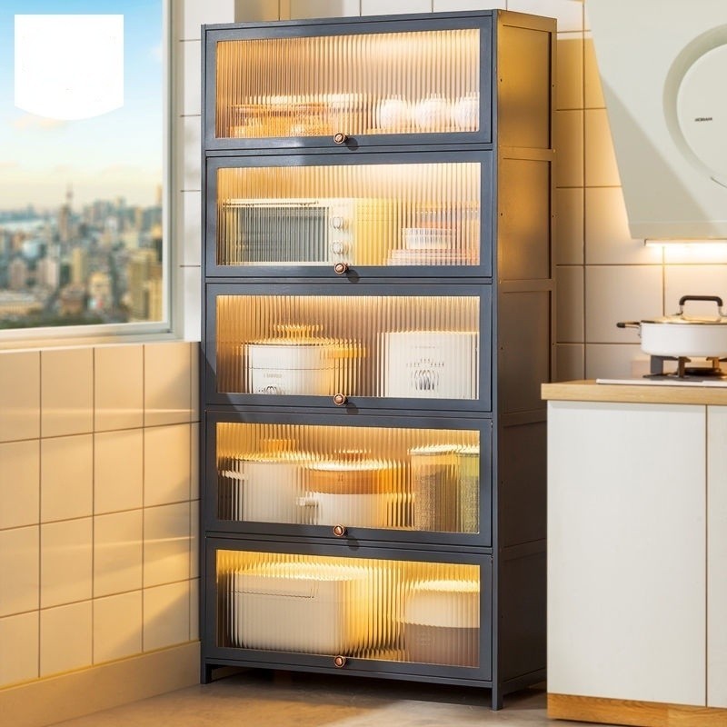 Kitchen Cabinet Cupboard Sideboard Cabinet Multi-layer Kitchen Rack ...