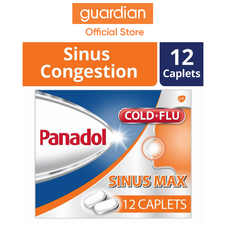 Panadol SinusMAX 12 Caplets Sinus & Cold Reliefs | Shopee Singapore